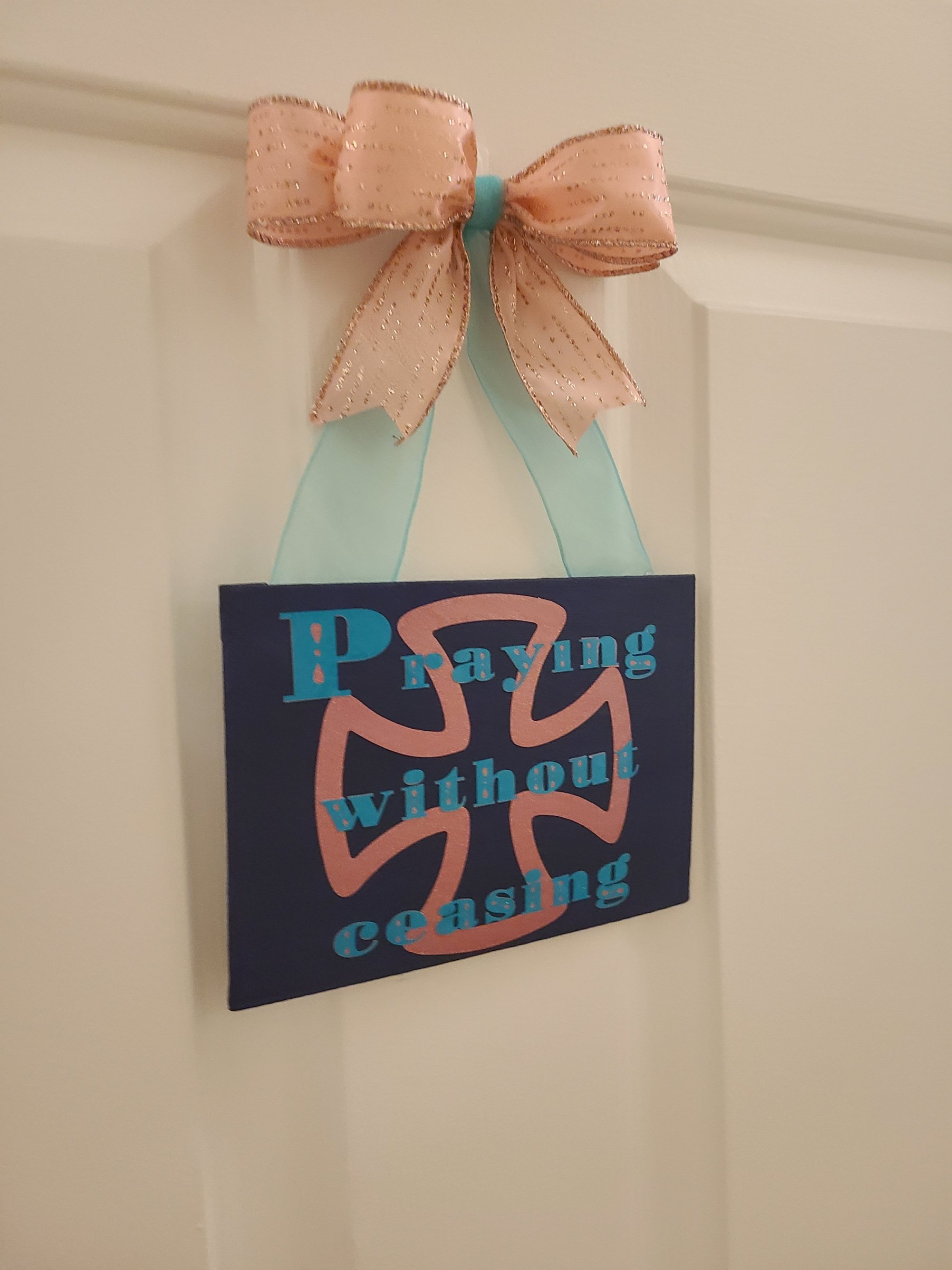 Prayer in Progress Sign - Life as a LEO Wife