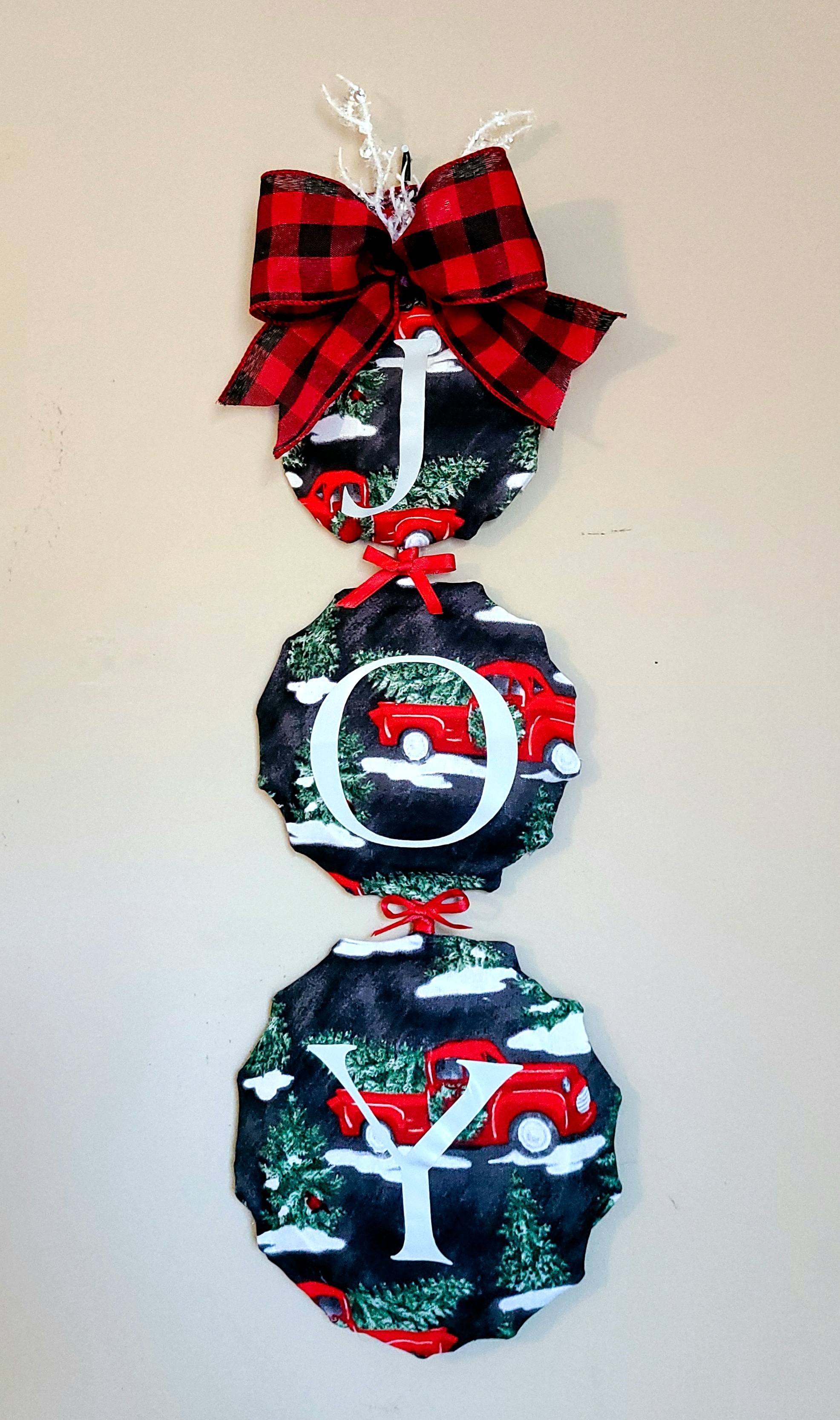 Dollar Tree Snowman Upcycle: Christmas Joy Sign - Life as a LEO Wife