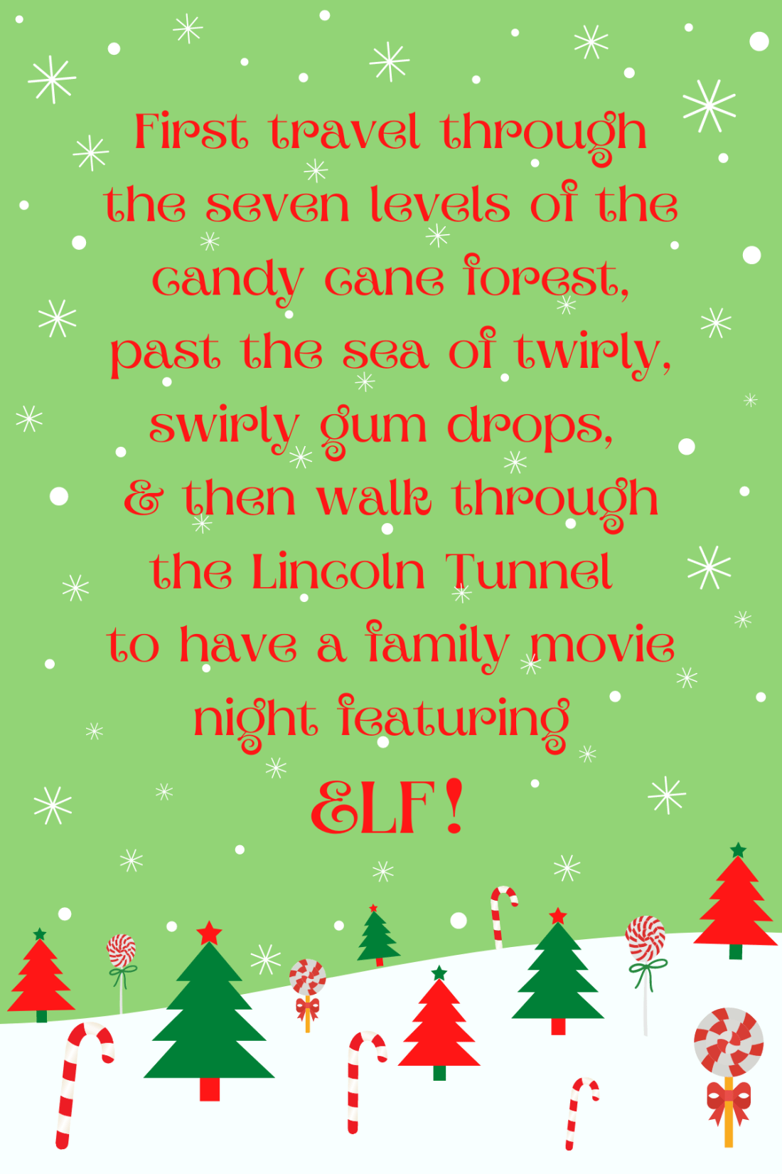 Elf Movie Night Free Printables - Life as a LEO Wife