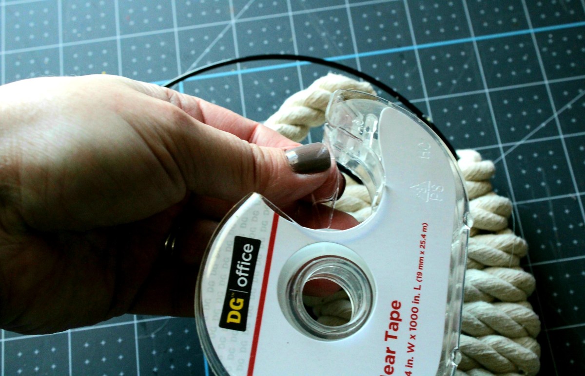 Heart Rope Wreath for Valentine's Day - Life as a LEO Wife