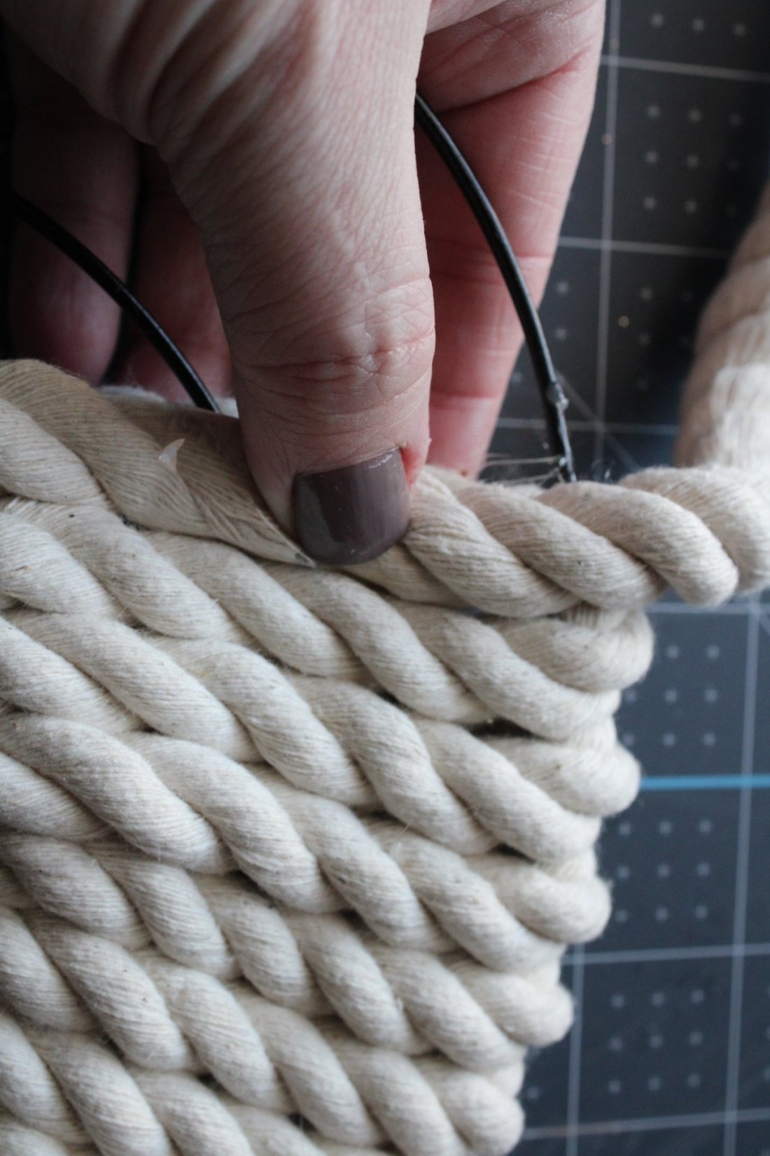 Heart Rope Wreath for Valentine's Day - Life as a LEO Wife