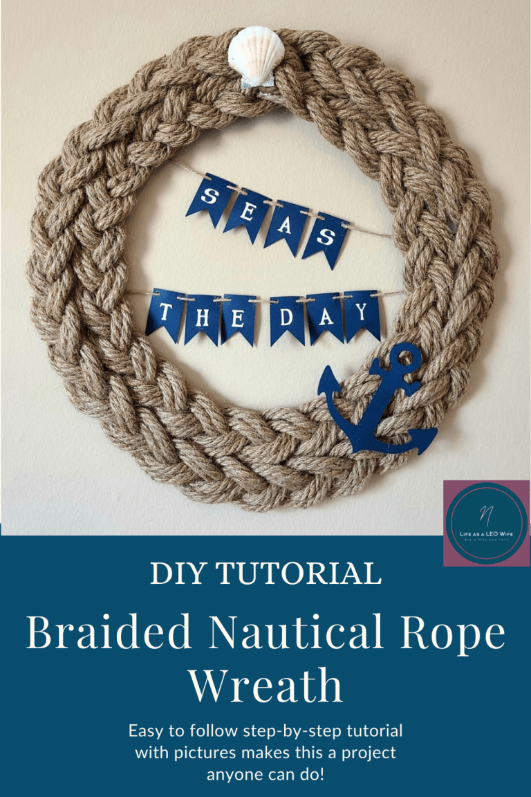 Heart Rope Wreath for Valentine's Day - Life as a LEO Wife