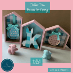 How to Upcycle Dollar Tree Houses for Spring - Life as a LEO Wife