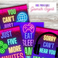 Tween Boy Gamer Decor: Free Printable Wall Art - Life as a LEO Wife