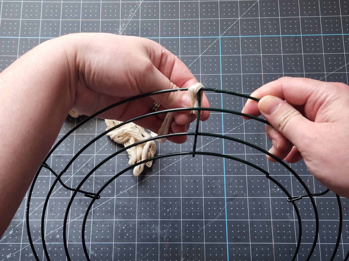 Woven Rope Wreath Tutorial - Life as a LEO Wife