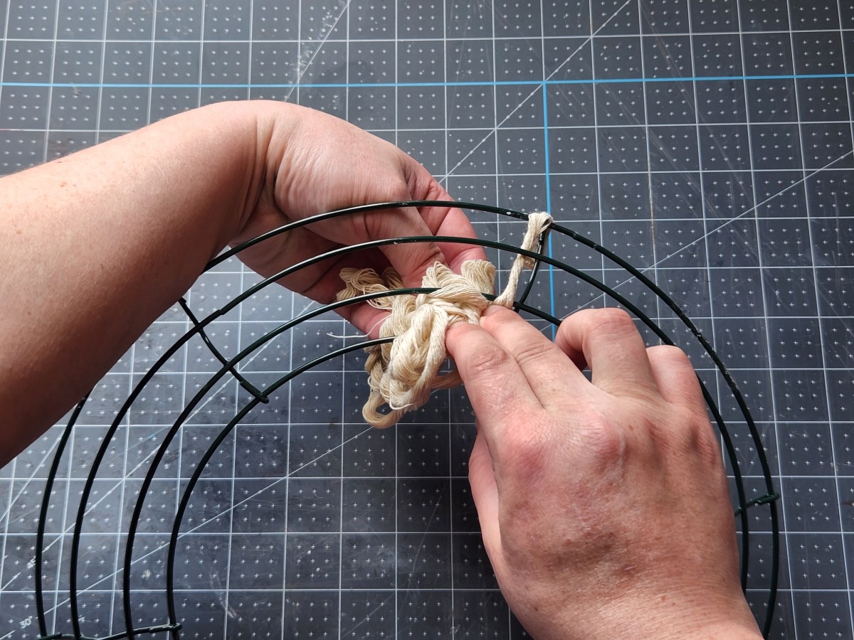 Woven Rope Wreath Tutorial - Life as a LEO Wife