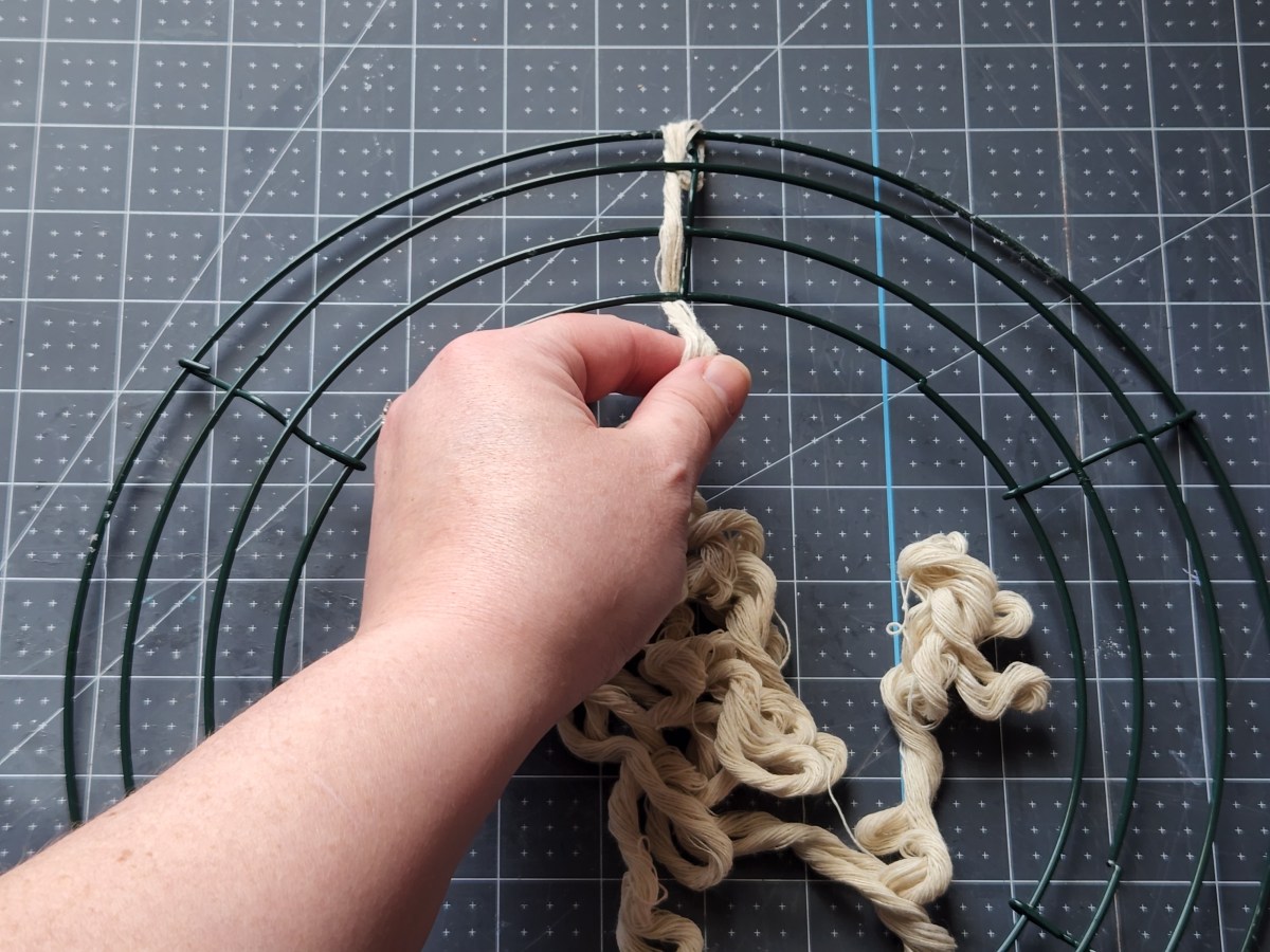 Woven Rope Wreath Tutorial - Life as a LEO Wife