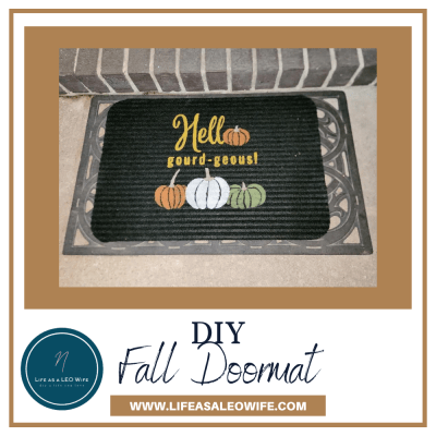 Fall Doormat: Upcycled Dollar Tree Mat w/ Free Print & Cut Files!