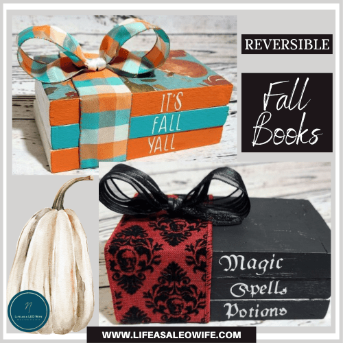 Reversible Faux Books Tutorial - Life as a LEO Wife