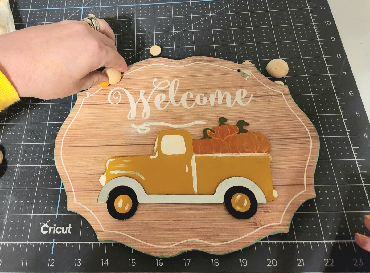 Fall Dollar Tree Sign Upcycle - Life as a LEO Wife