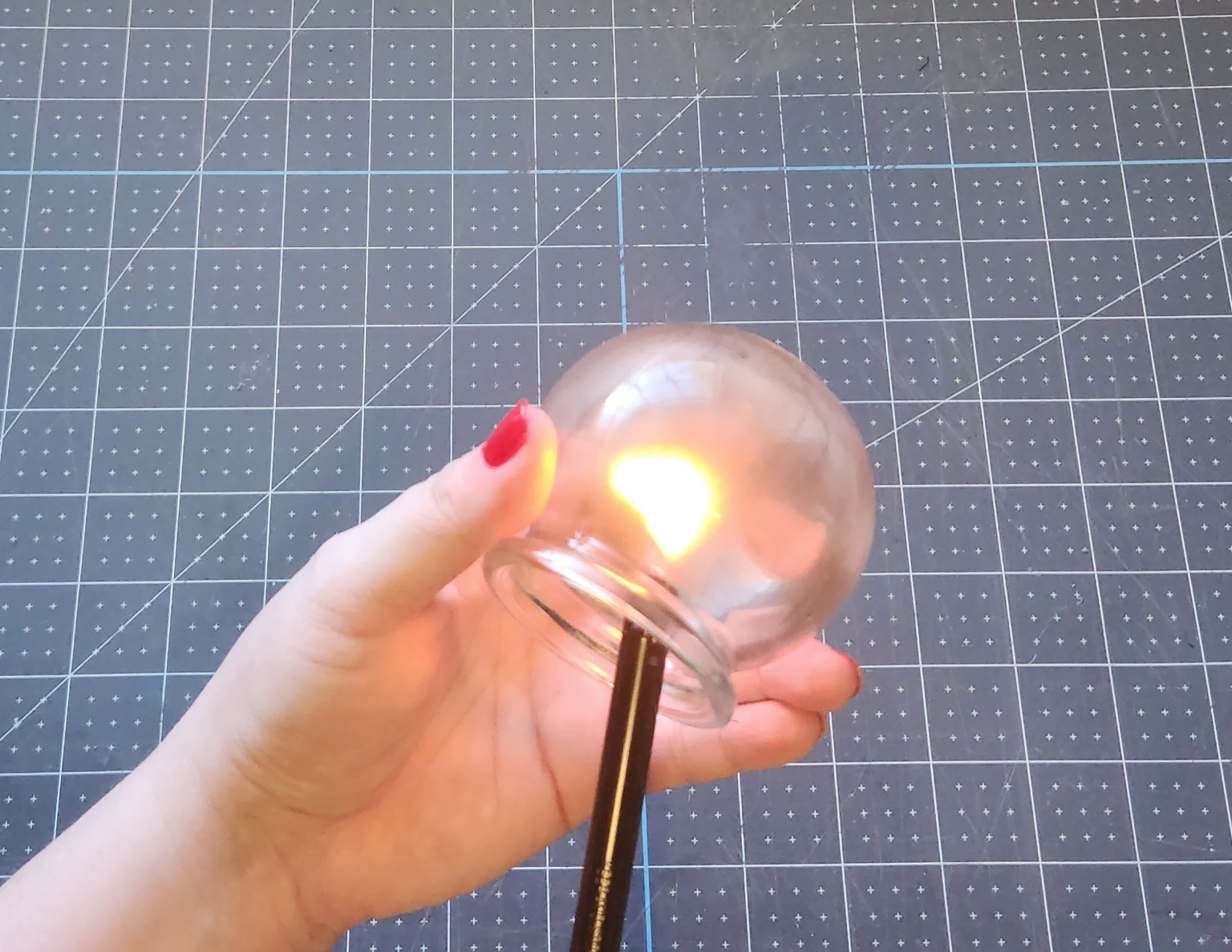 DIY Crystal Ball for Halloween: Dollar Tree Halloween Decor