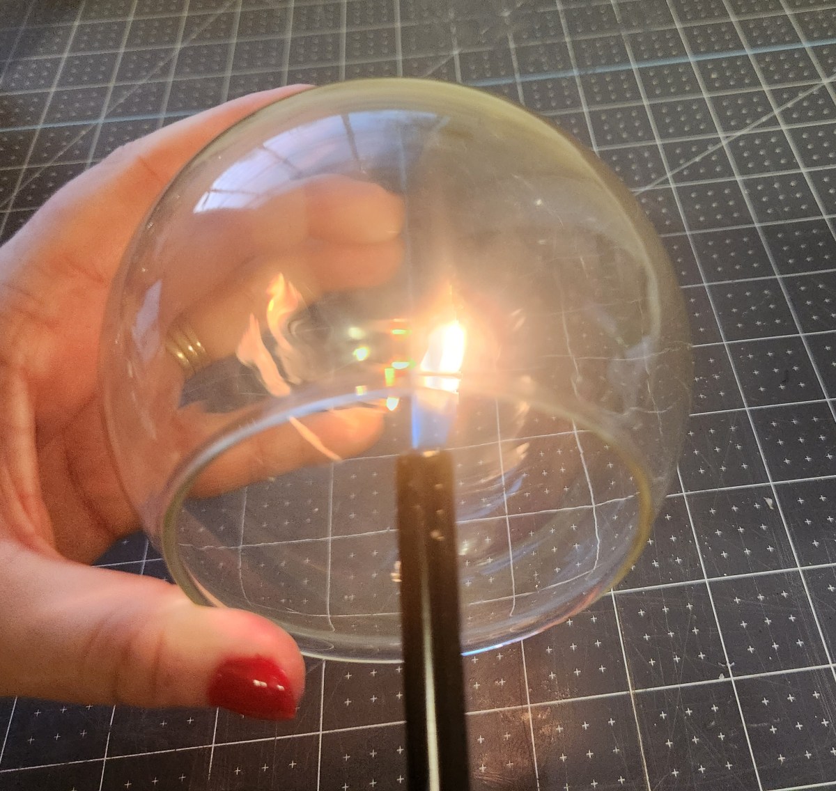 DIY Crystal Ball for Halloween: Dollar Tree Halloween Decor
