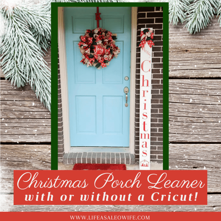 How to Make a Christmas Porch Leaner: with Free Designs! - Life as a ...