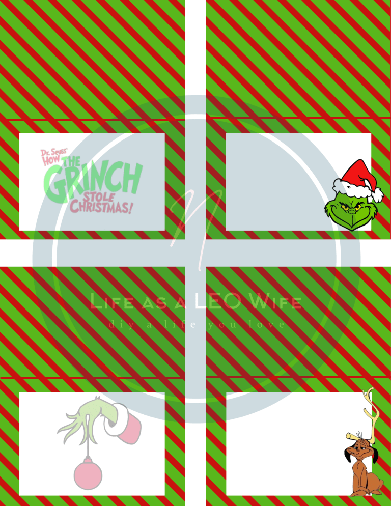Grinch Movie Night or Party Printables - Life as a LEO Wife