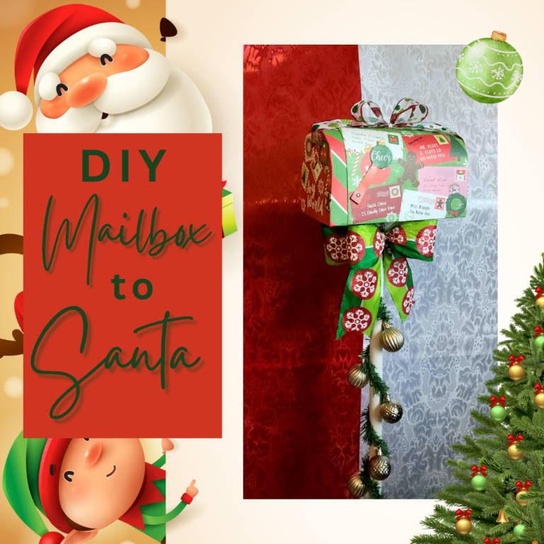 Dollar Tree Christmas Mailbox to Santa Tutorial - Life as a LEO Wife