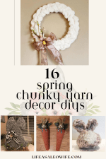 15 Spring Chunky Yarn Decor Ideas - Life as a LEO Wife