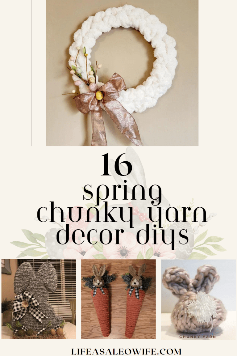 15 Spring Chunky Yarn Decor Ideas - Life as a LEO Wife
