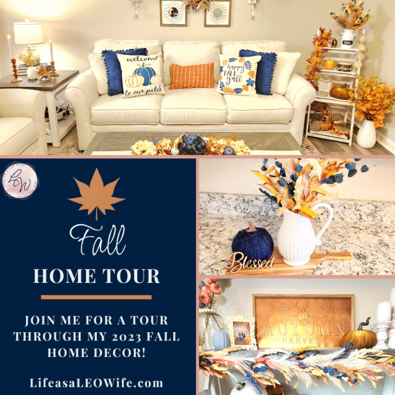 Decorate with Me: Fall Home Tour 2023 - Life as a LEO Wife