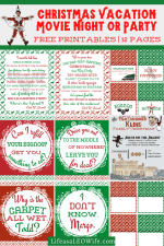 3rd Annual Christmas Family Movie Night/Party Printable Set: National ...